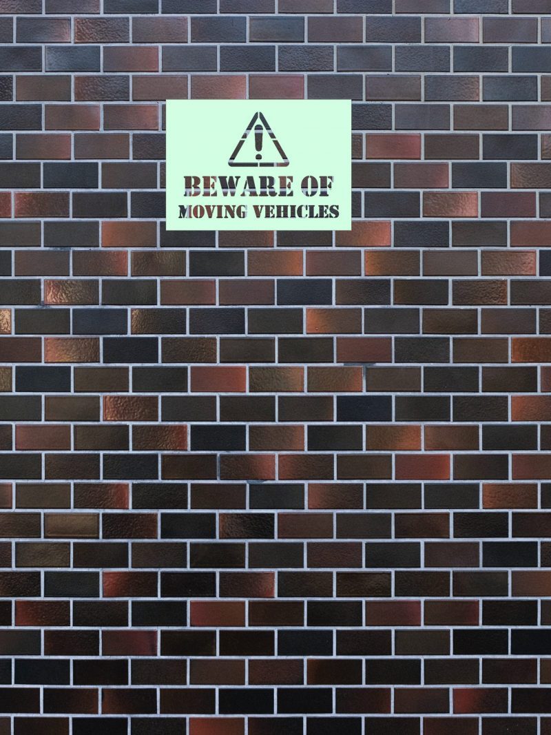 Loading Bay Area Keep Clear Stencil A6/A5/A4/A3 Mylar