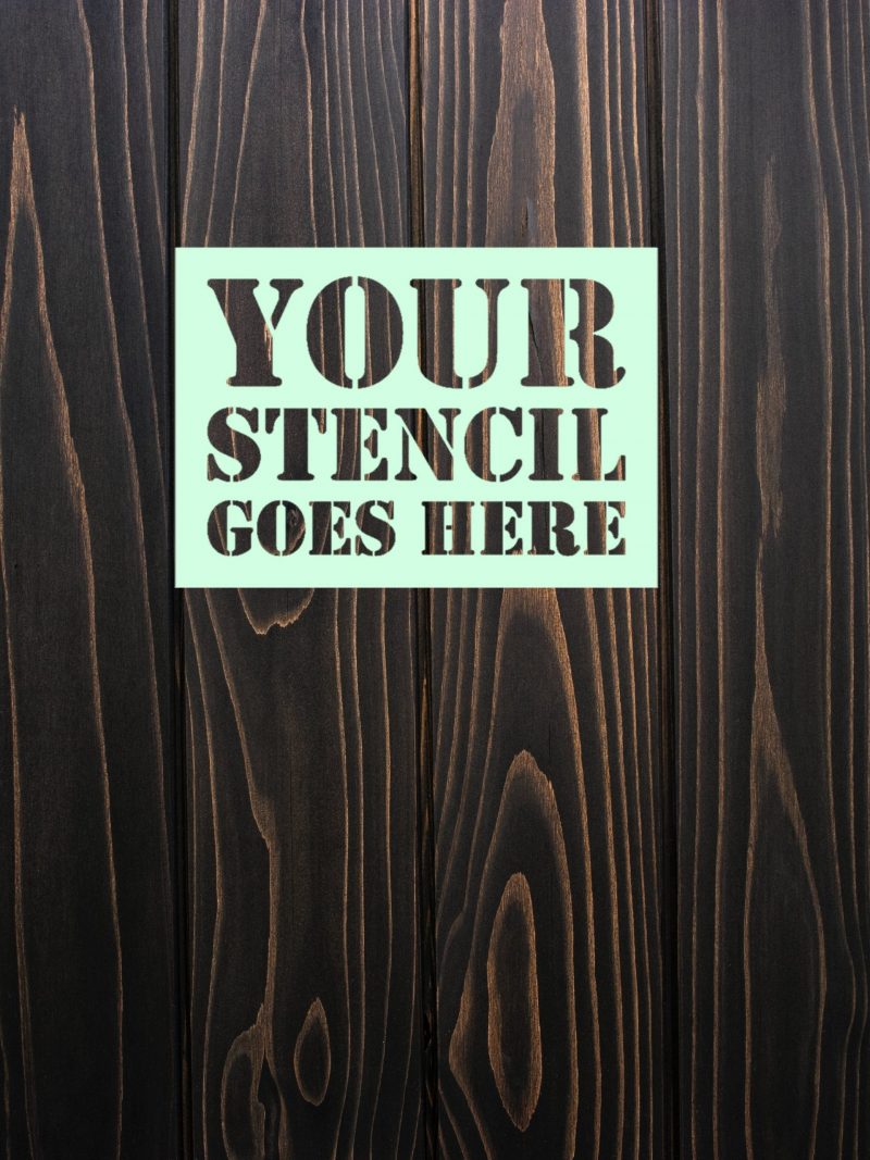 Loading Bay Area Keep Clear Stencil A6/A5/A4/A3 Mylar