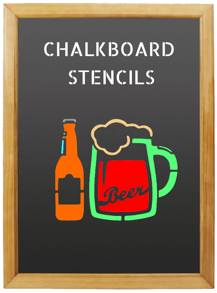 Chalkboard Stencils: A Range Of Text And Graphics For Your Chalkboard!