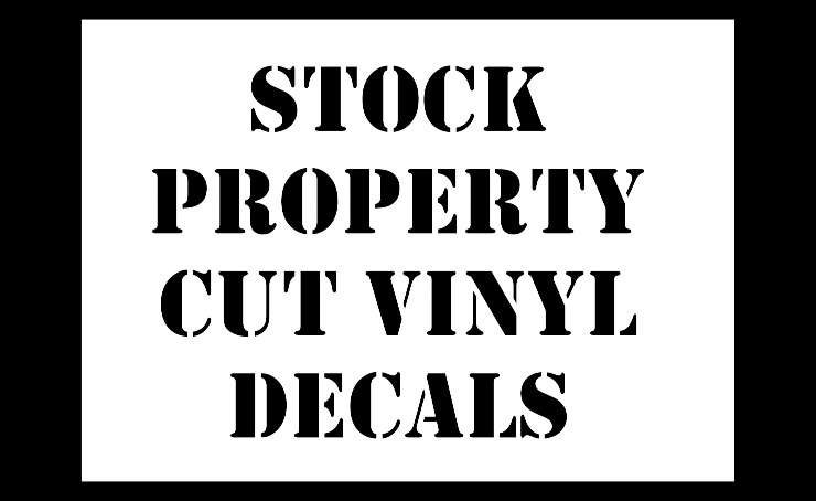 Property Decals: Check Out Our Stock Cut Vinyl Decals